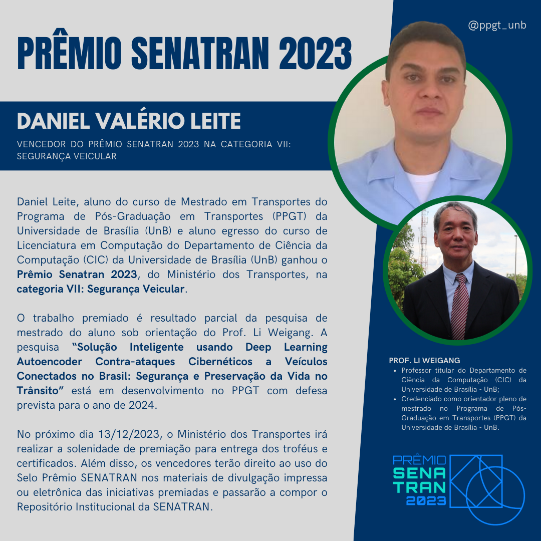 Programa de Pós-Graduação em Transportes - Daniel Leite, aluno do PPGT ...